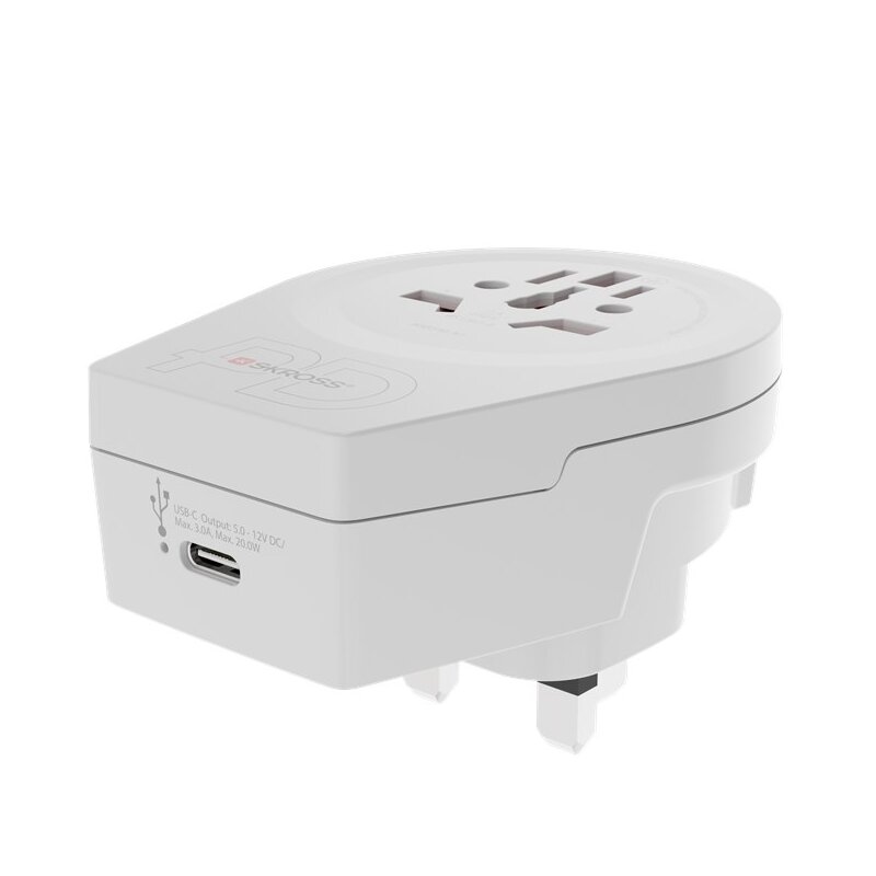 World Adapter - World to UK USB-C™ PD - AkkuPlus GmbH & Co. KG - Akku