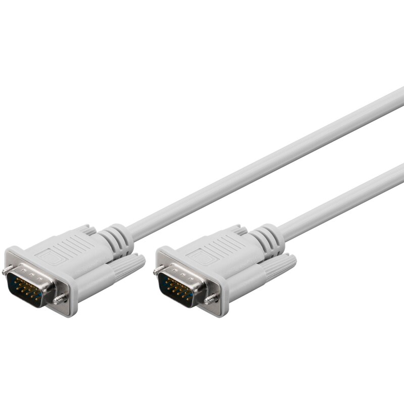 VGA Monitorkabel, vernickelt - VGA-Stecker (15-polig) > VGA-Steck